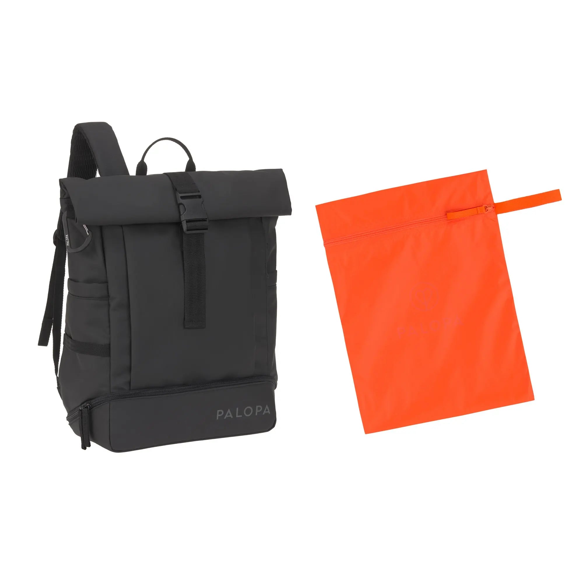Rolltop Backpack - Yoska, Black | PALOPA